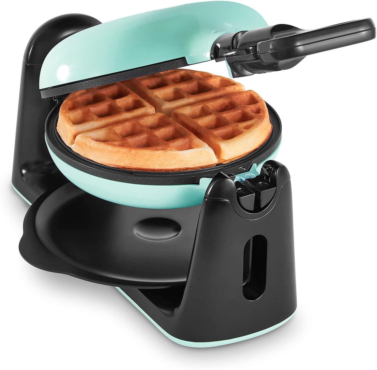 DESGENT Aqua Nonstick Waffle Iron with Quick Heat-Up,Surface-Rotating Belgian Waffle Maker | Wayfair