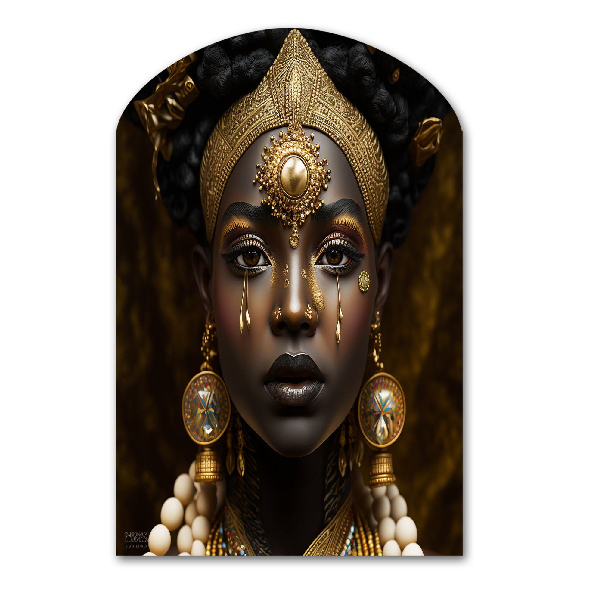 Design Art Tribal African Woman I - African American Arch Shape ...