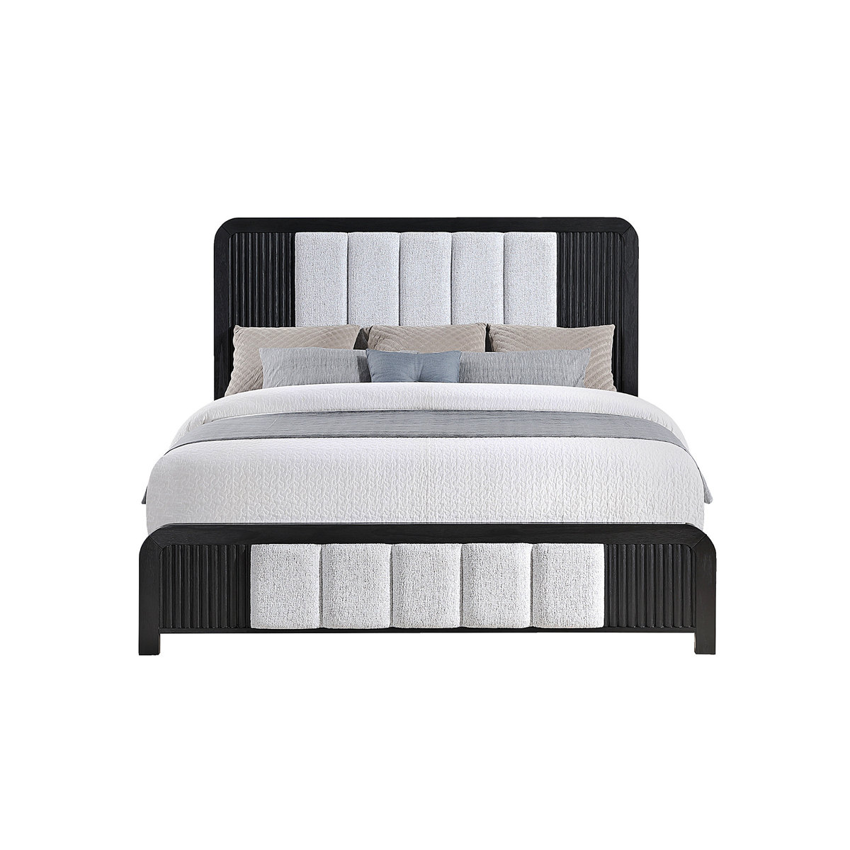 Everly Quinn Beverly Black And White Bed | Wayfair