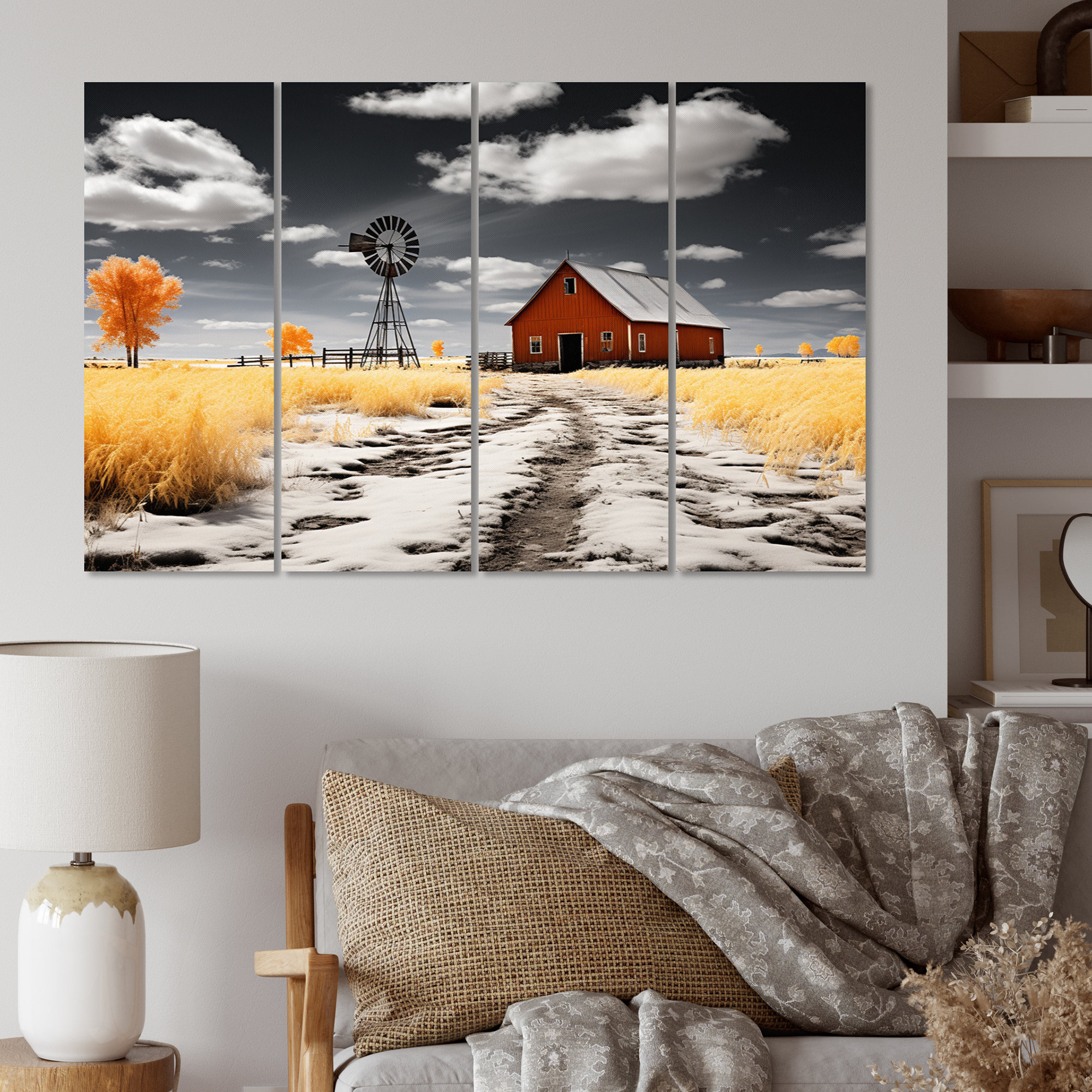 Gracie Oaks Barn Rural Reverie II - Farmhouse Metal Wall Decor Set ...