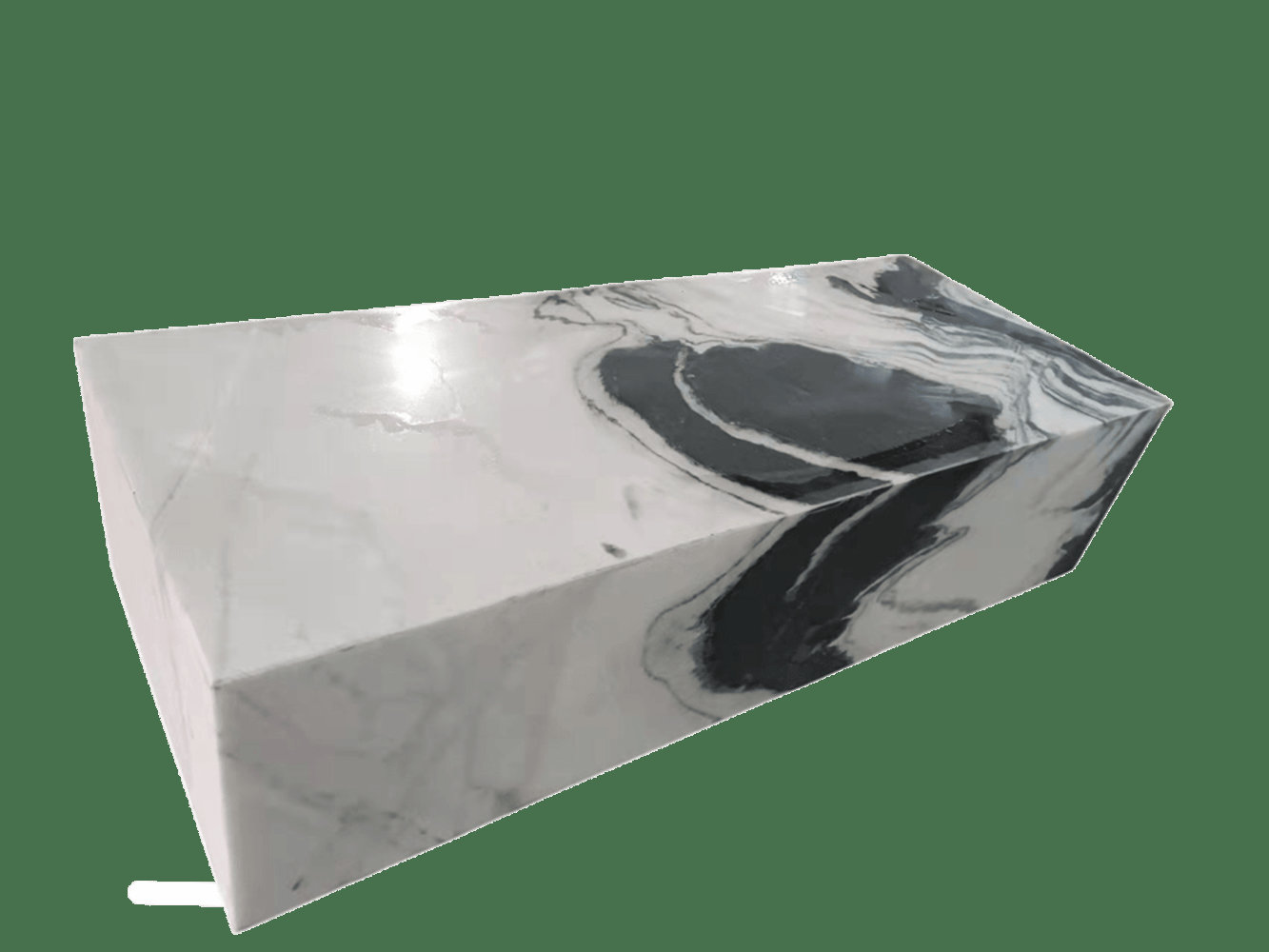 BETACH Genuine Marble Block Coffee Table - Norwegian Rose Marble | Wayfair