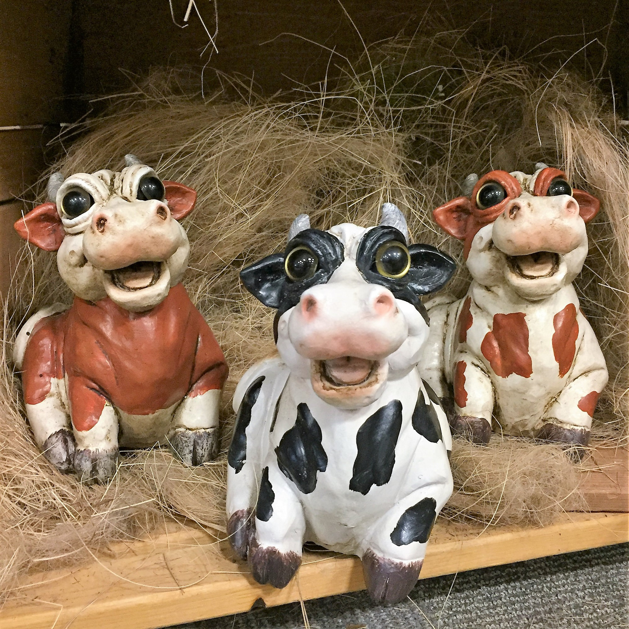 HomeStyles Country Critters Cow "Harvey" Whimsical Garden Statue ...