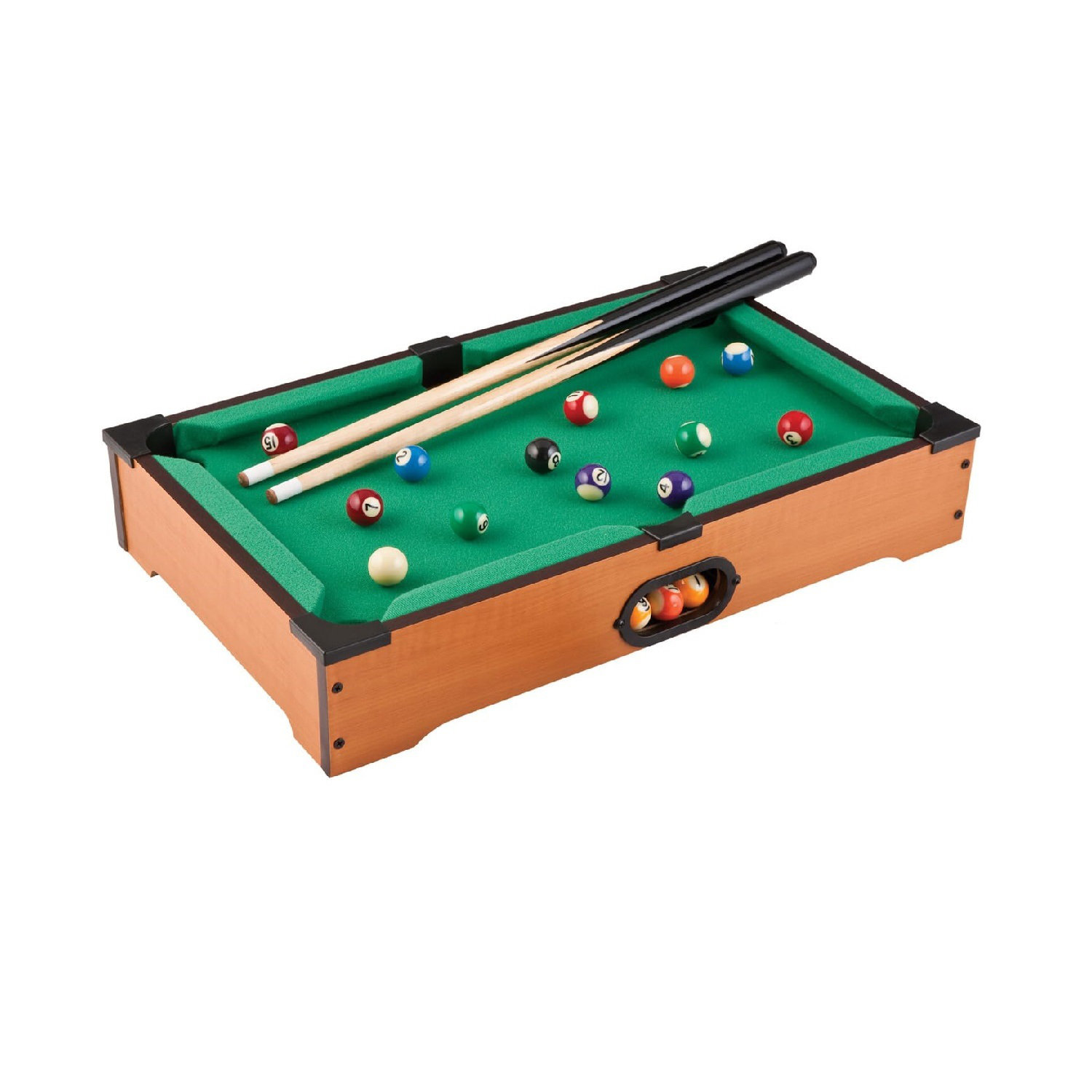 JETEHO Classics 20" Table Top Pool Game Set With Billiard Cues, Balls ...