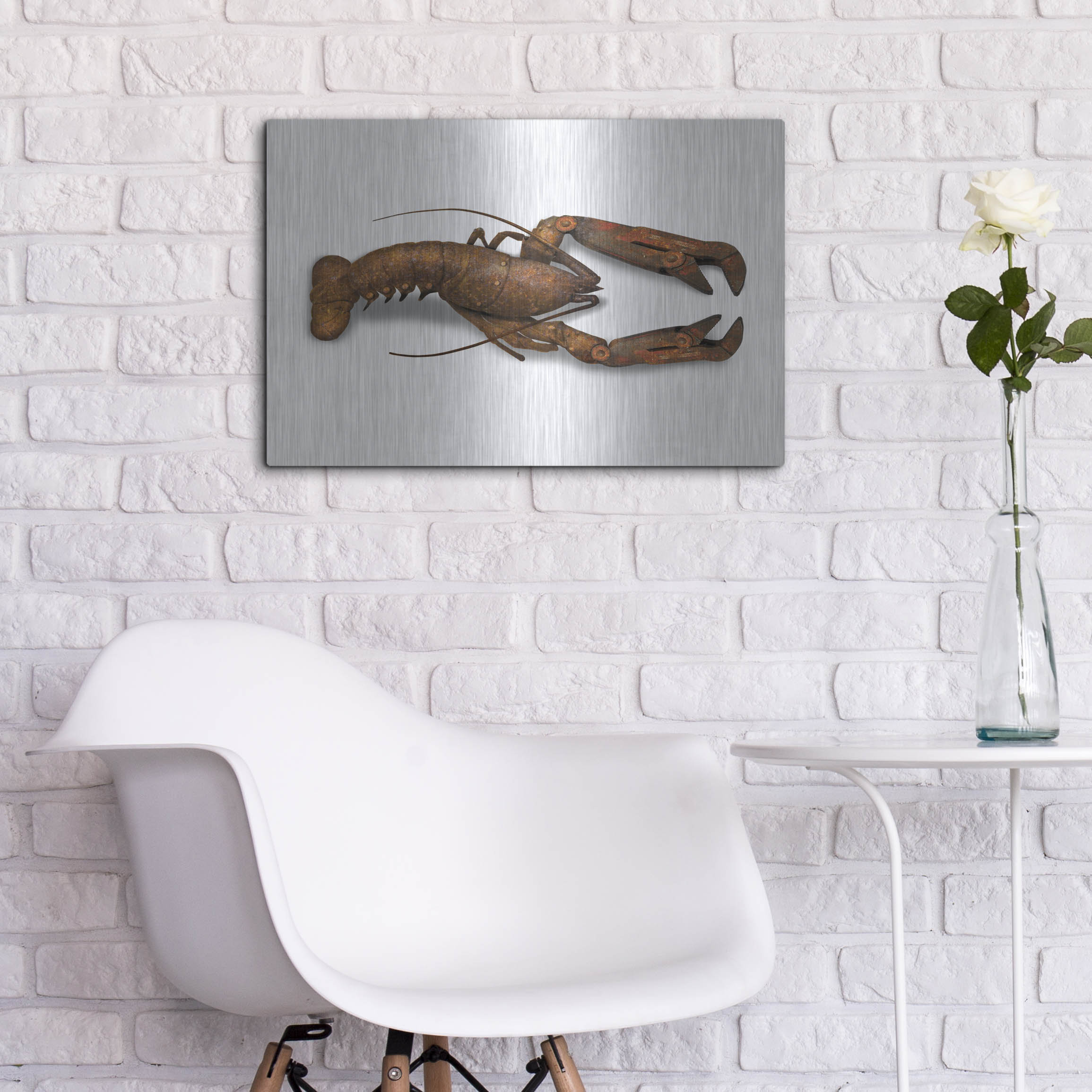 Highland Dunes 'Lobster Armor' by John Hovenstine Metal Wall Art | Wayfair