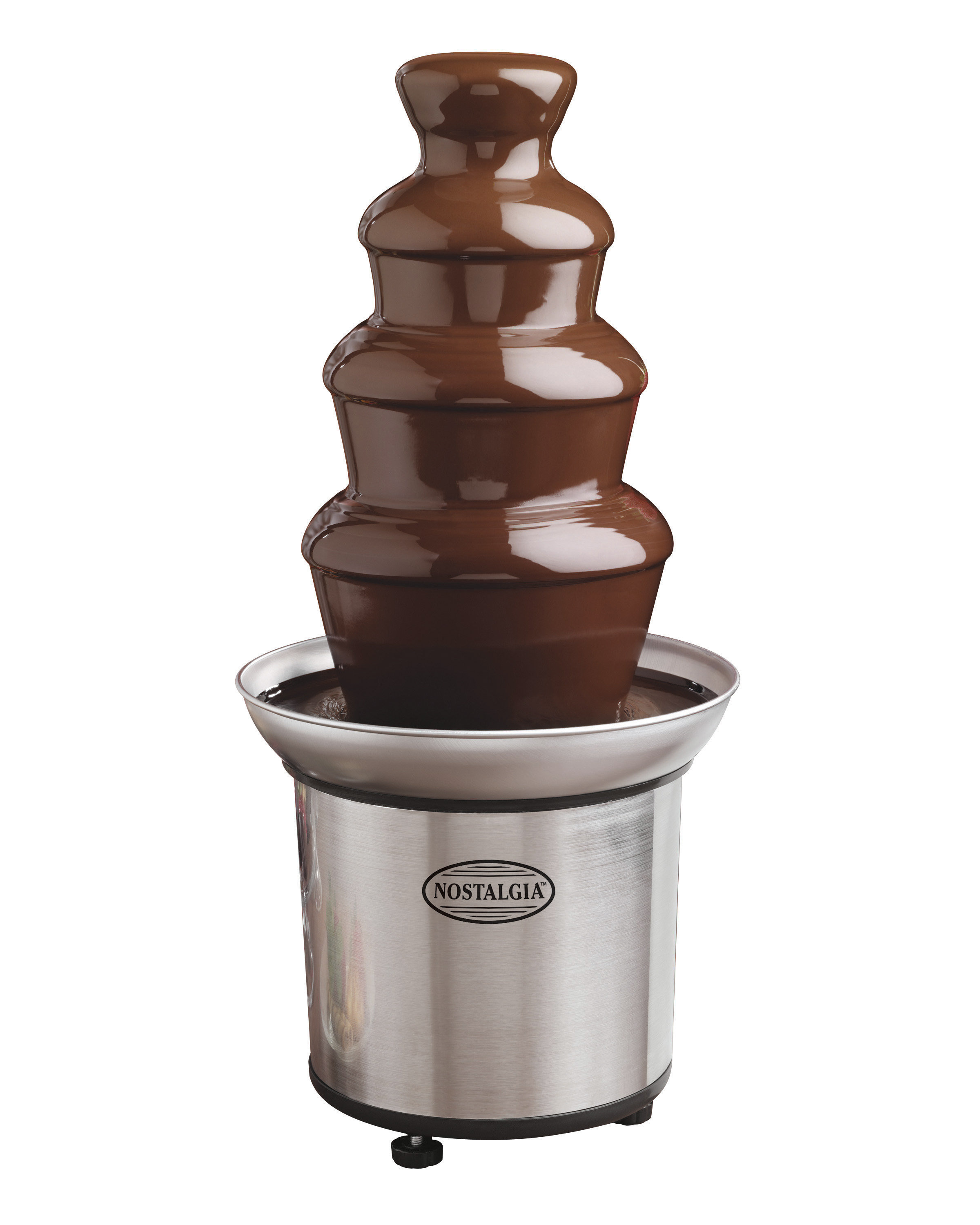 Nostalgia Electric Chocolate Fondue Fountain, 32-Ounce, 4 Tier Set ...