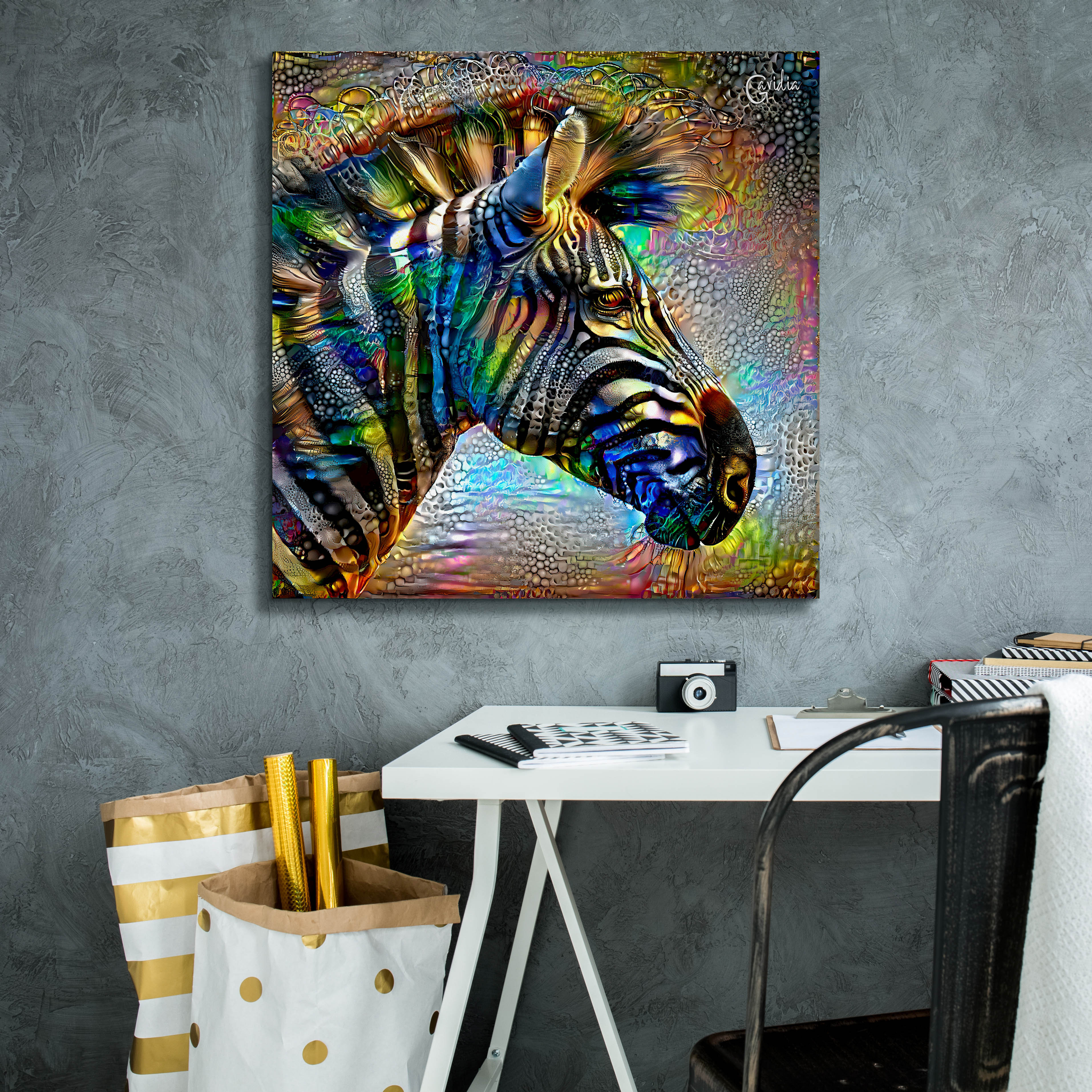 Epic Graffiti 'Zebra' by Pedro Gavidia Canvas Wall Art | Wayfair