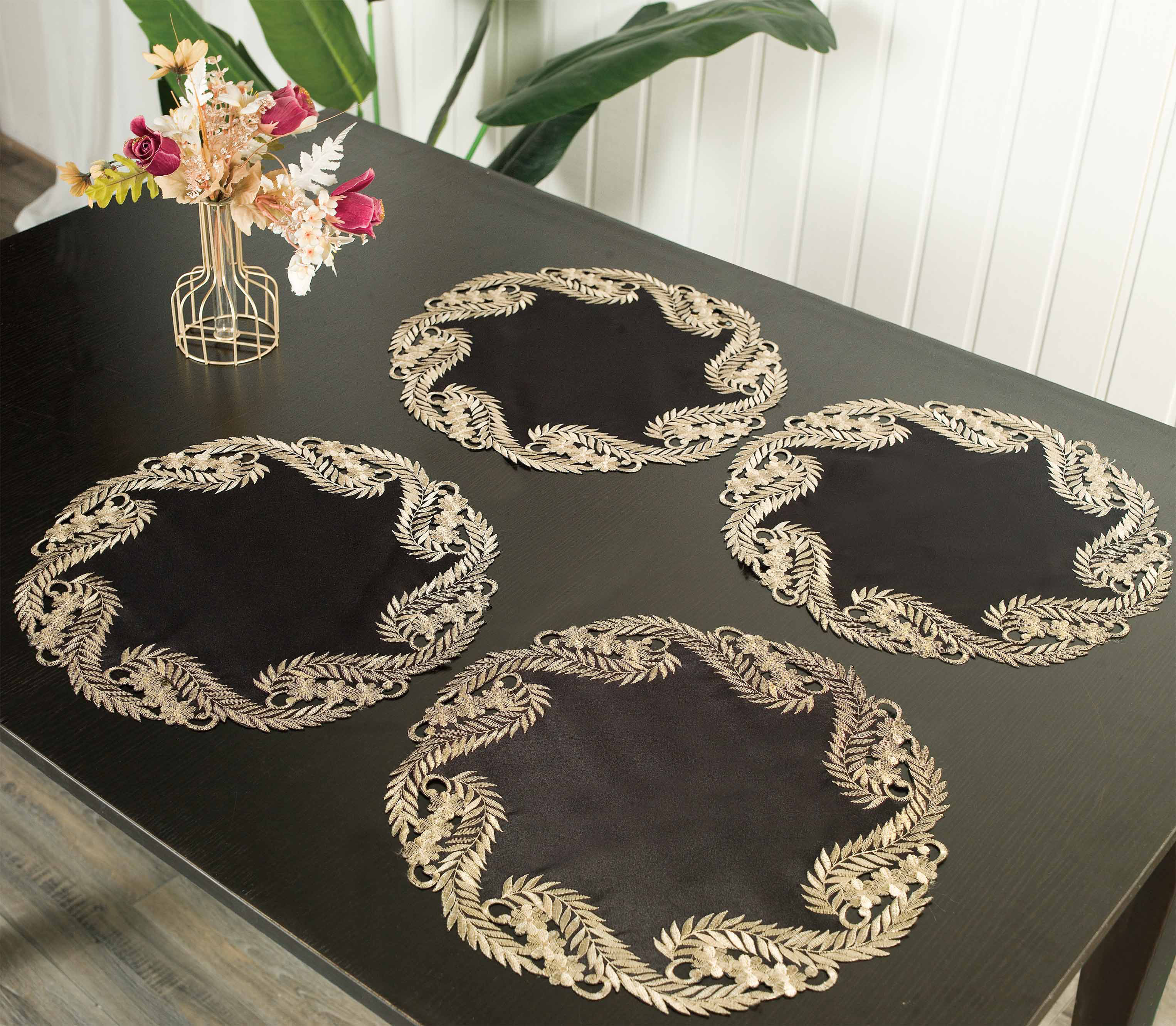 Red Barrel Studio® Luxury Dining Table Doilies of Anyce Collections for ...