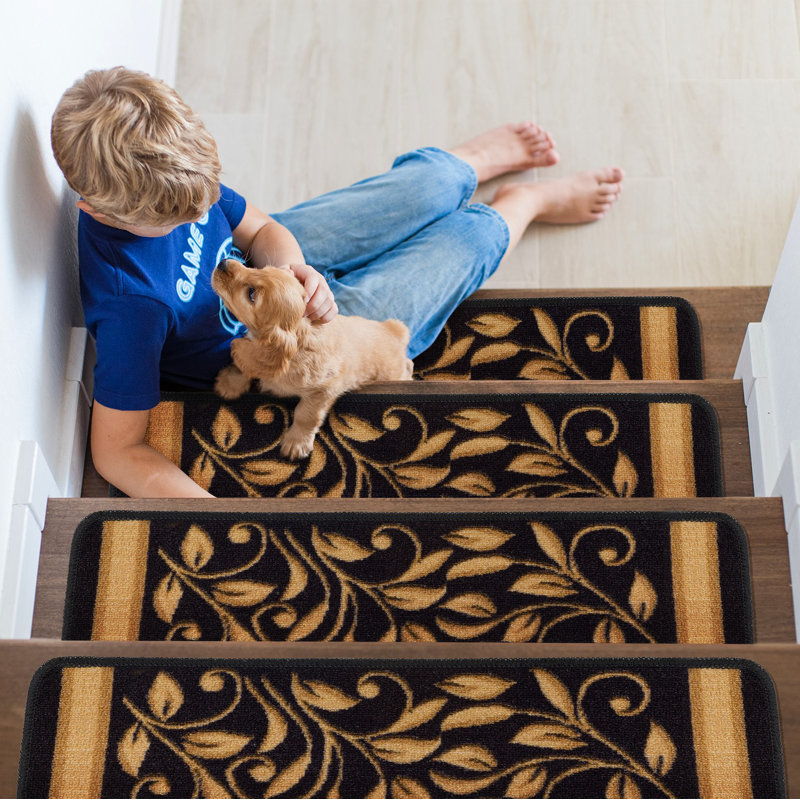 Lark Manor™ Arkeia Non-Slip Indoor Stair Tread & Reviews | Wayfair