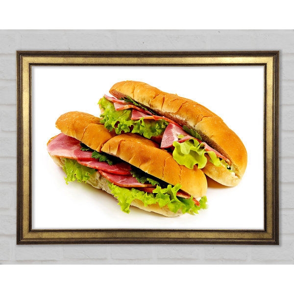 Ebern Designs Ham Sandwiches - Single Picture Frame Art Prints ...
