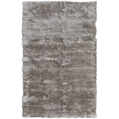 Everly Quinn Sighburgh Handmade Tufted Platinum Area Rug & Reviews ...