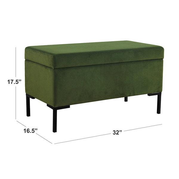 Mercury Row® Briony Upholstered Flip Top Storage Bench & Reviews | Wayfair