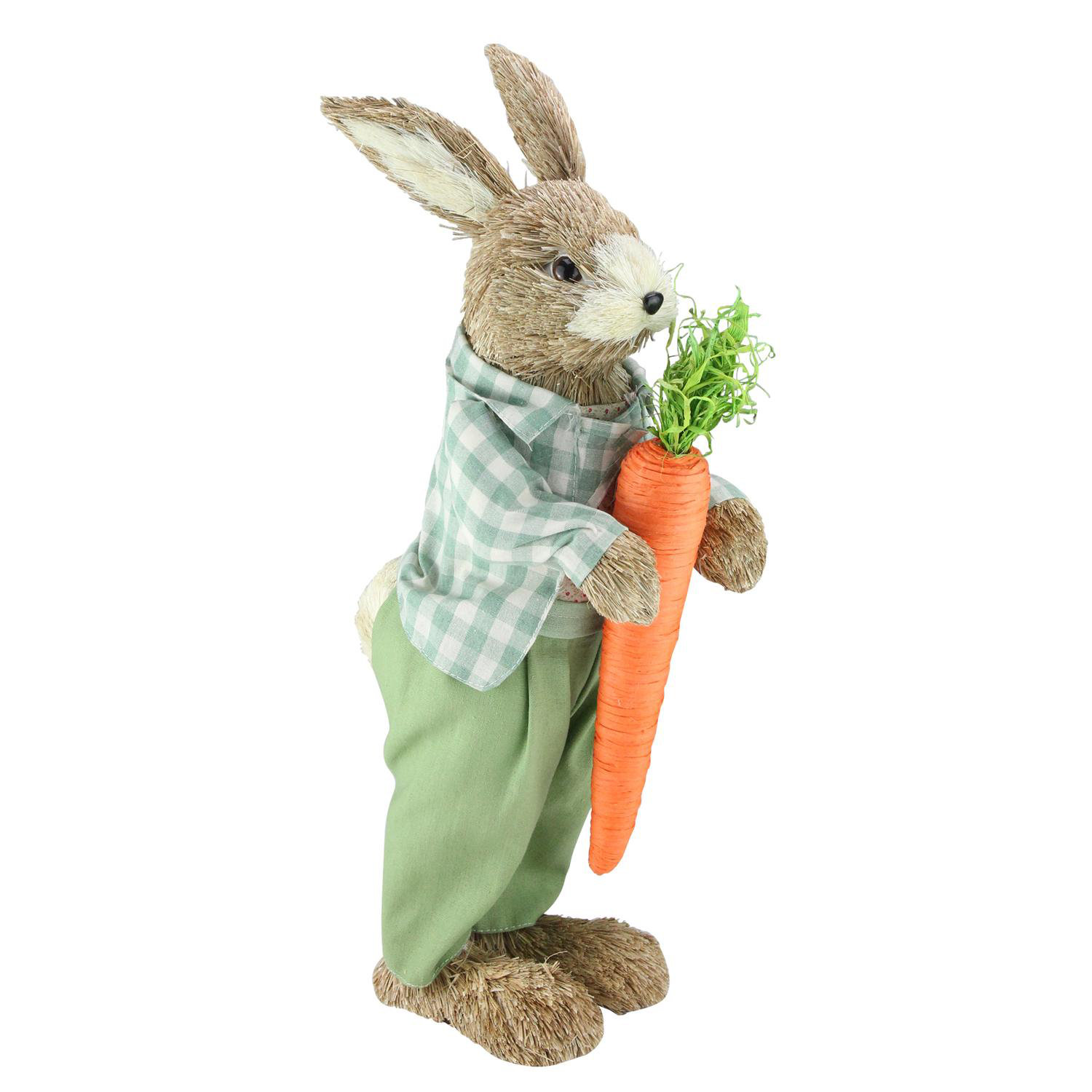 Northlight Seasonal 19" Spring Sisal Standing Bunny Rabbit Figure with ...