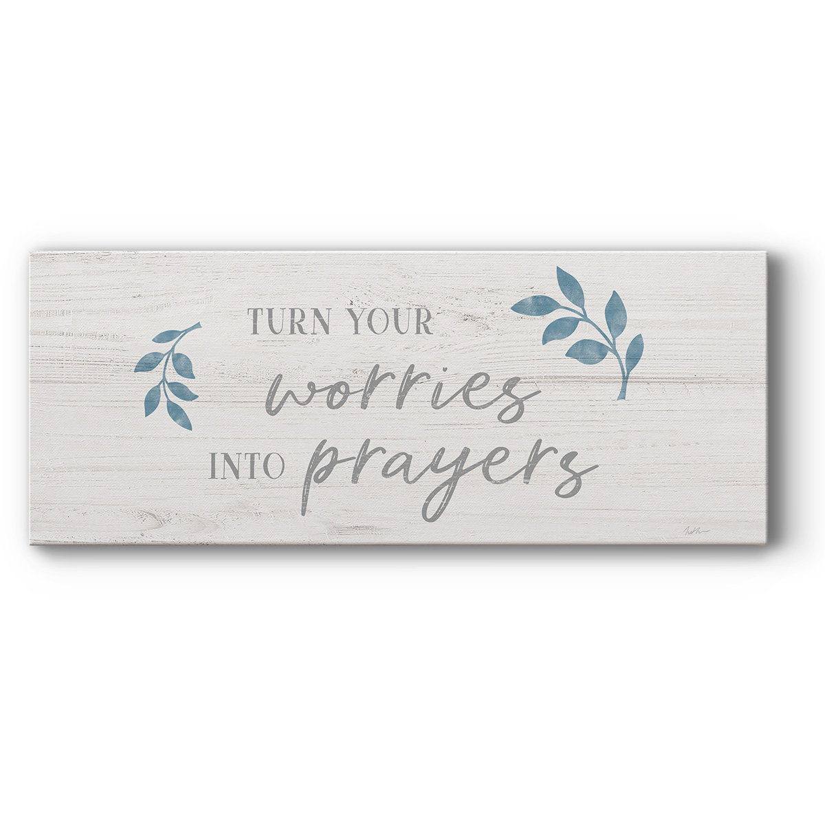 Trinx Worries Into Prayers On Canvas Textual Art | Wayfair