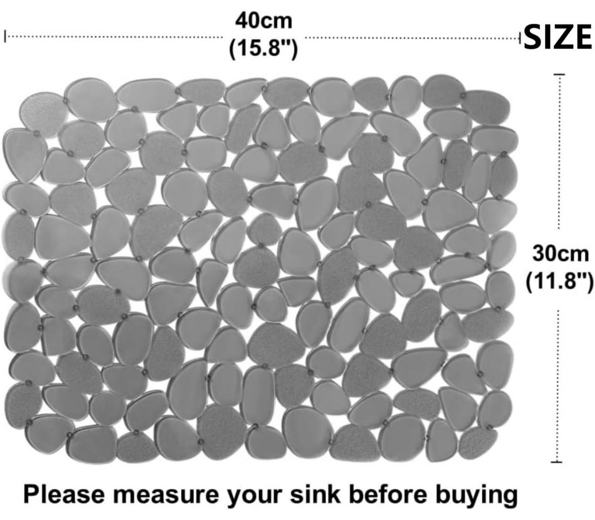 Royal Shade 2pc Pebble Shape Multi-functional Kitchen Anti-slip Sink ...