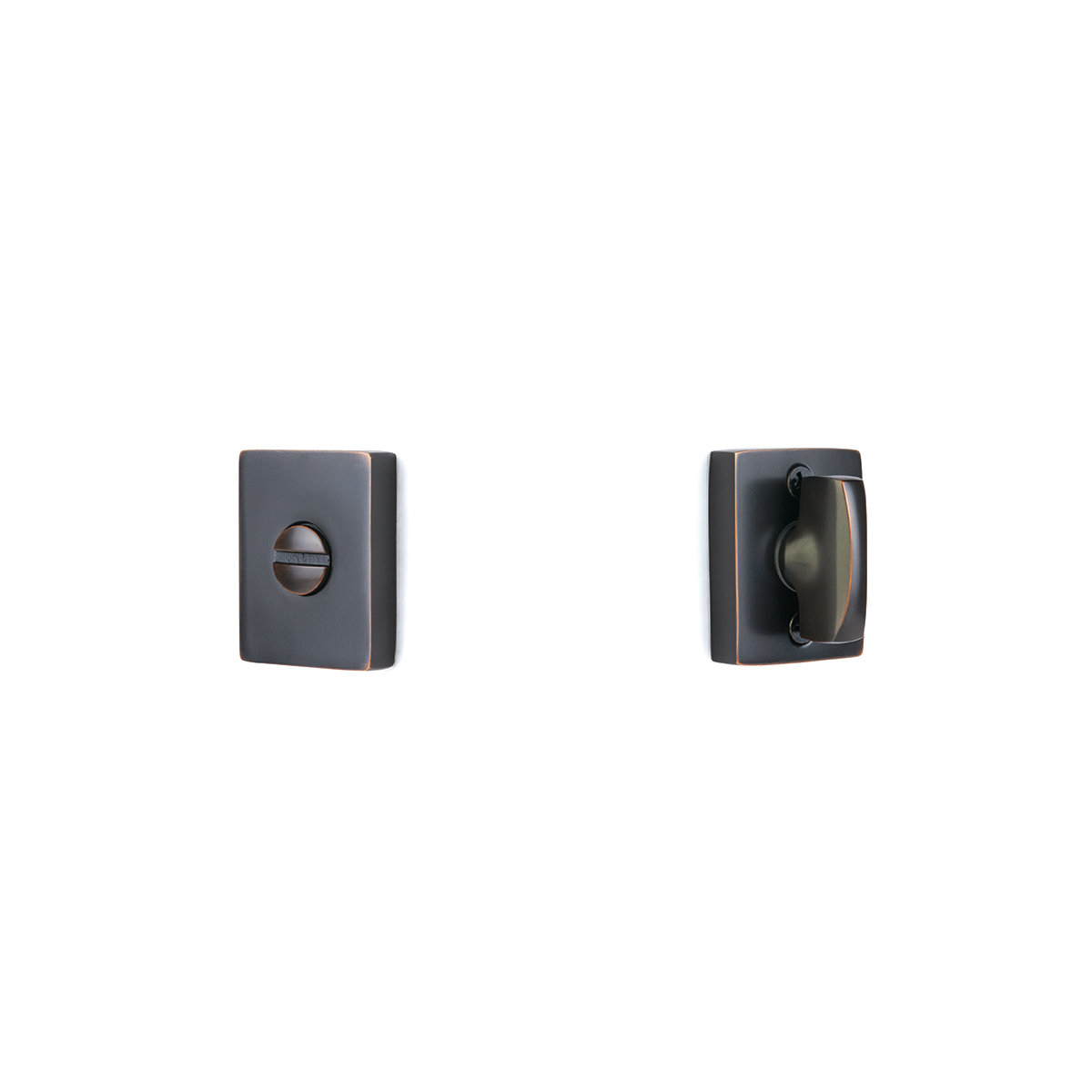 Emtek Modern Thumbturn Privacy Lockset Flat Black Finish | Perigold