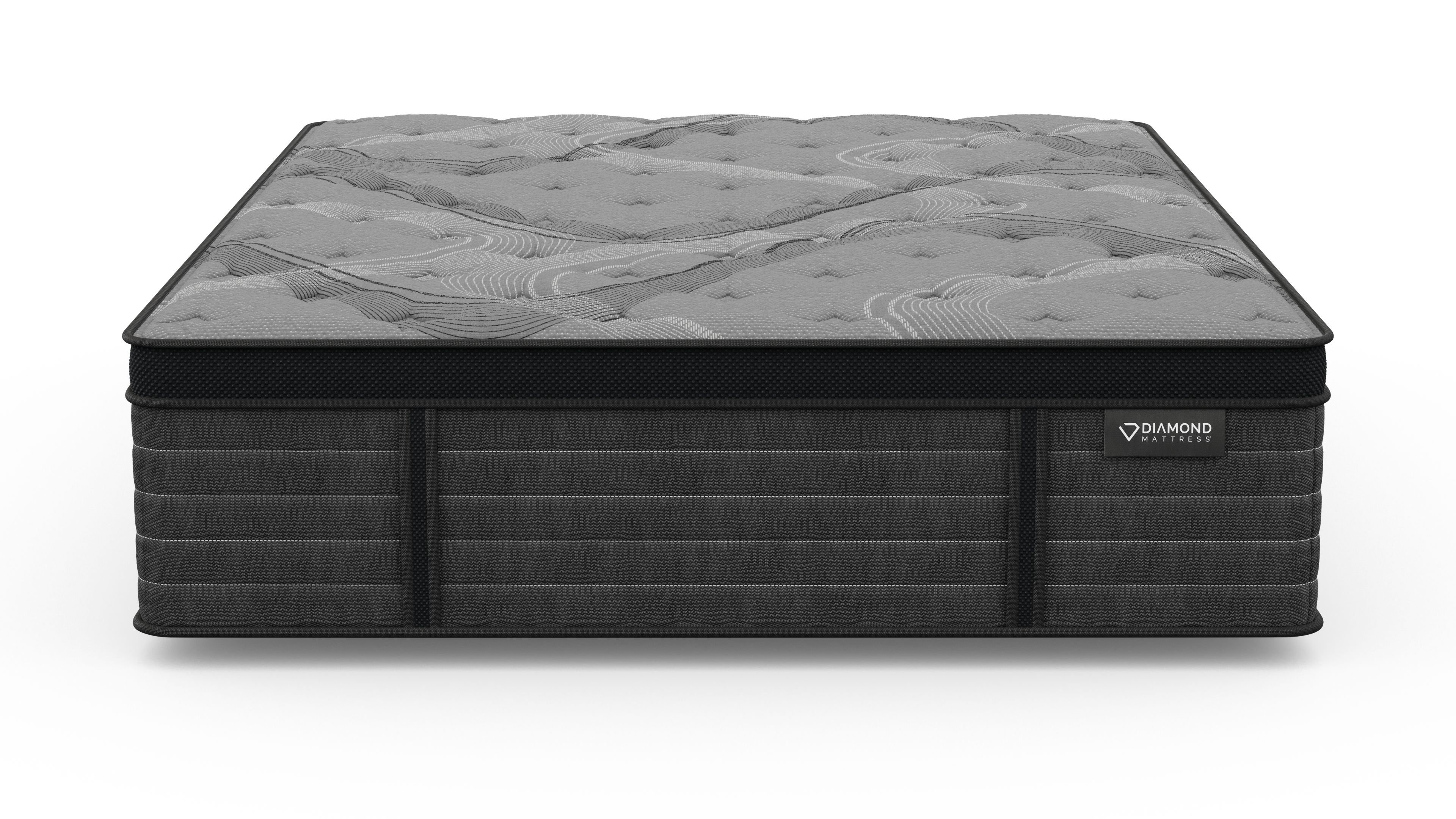 Diamond Mattress Alpine Breeze Graphite Infused Memory Foam, Firm Feel ...