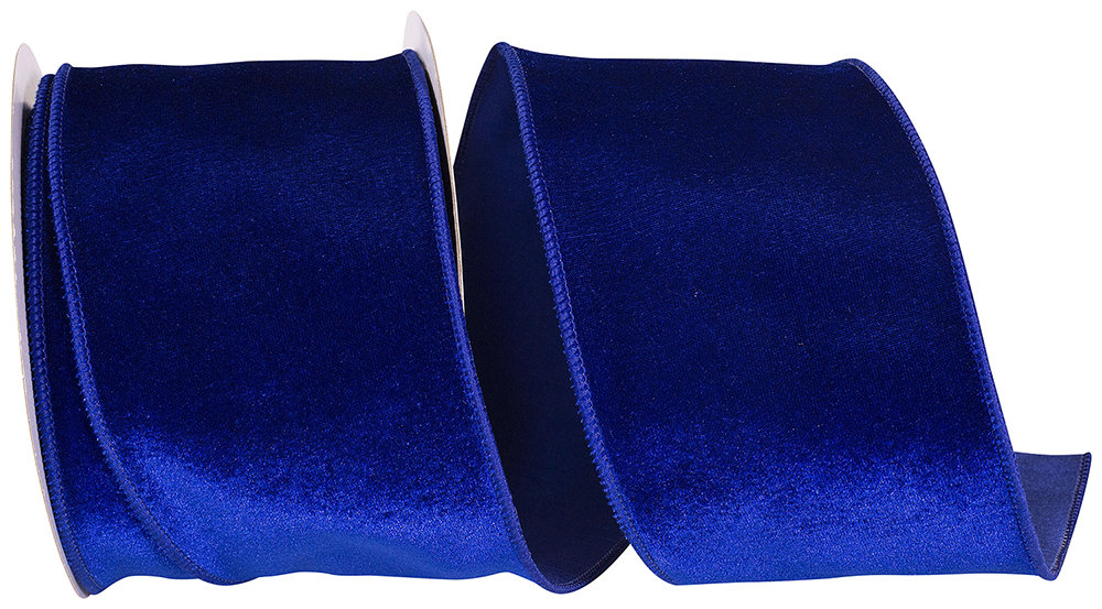 The Holiday Aisle® 4"x10yd Royal Velvet Plush Deluxe Dupioni Backed ...