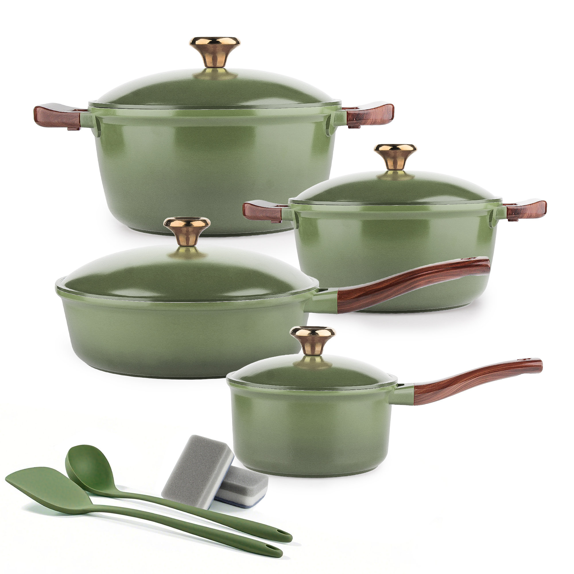 caannasweis 8 Pieces Granite Cookware Sets - Wayfair Canada
