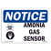 SignMission OSHA Notice - Ammonia Gas Sensor Sign With Symbol | Heavy ...