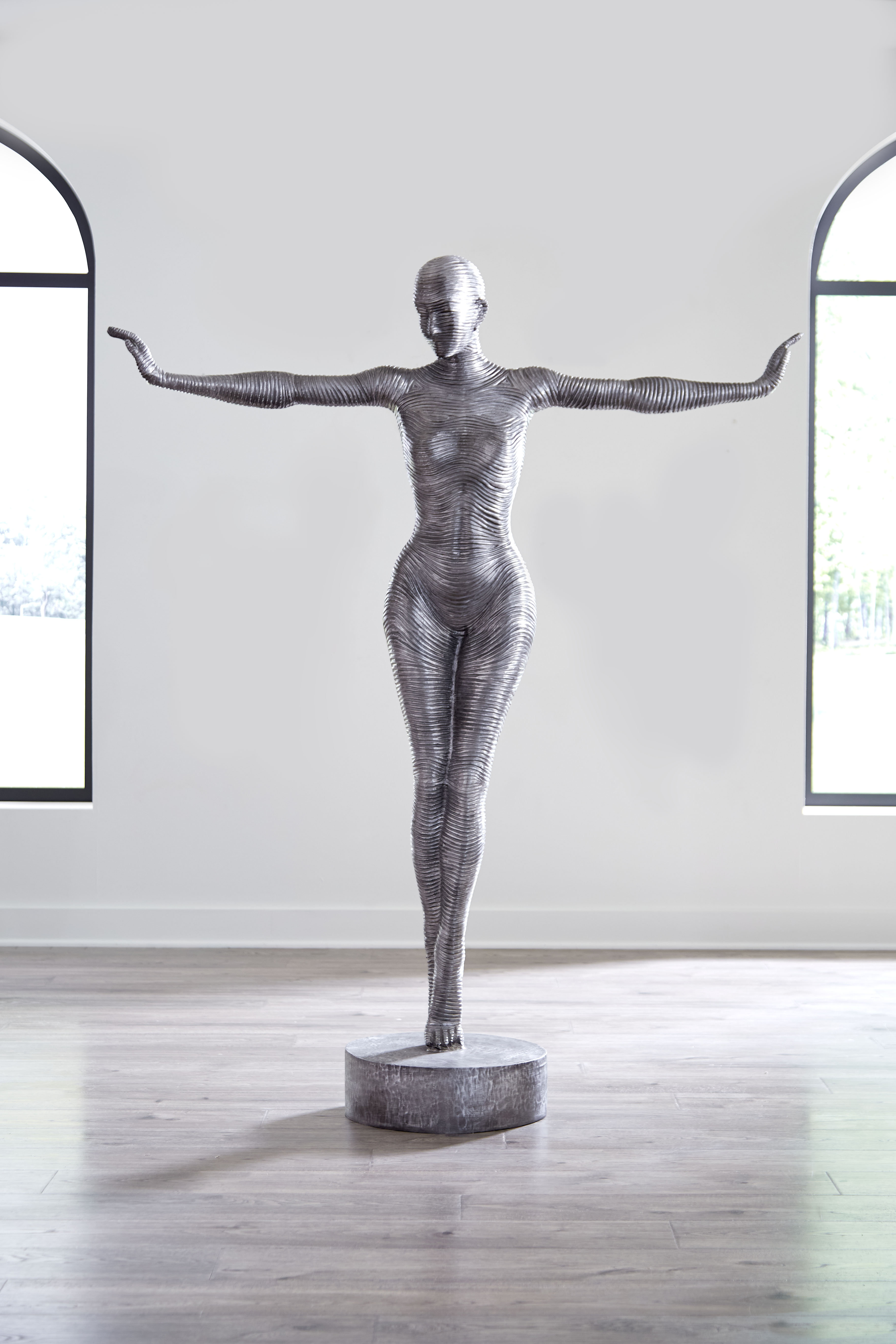 Phillips Collection Outstretched Arms Standing Statue, Aluminum | Wayfair