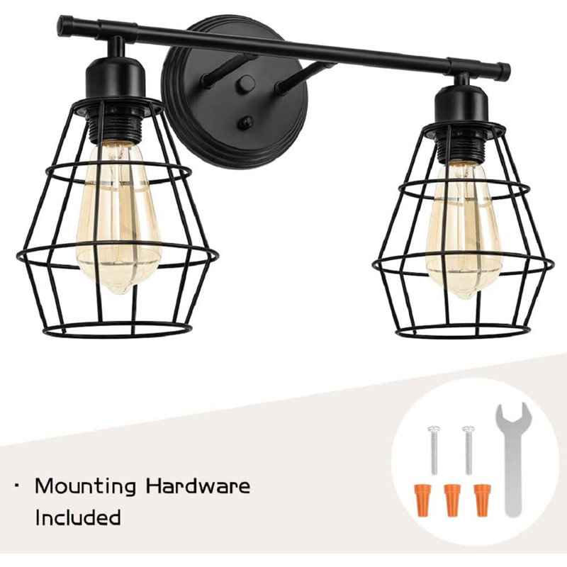 Trent Austin Design® Markovich 2-Light Black Vanity Light & Reviews ...