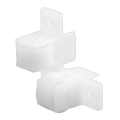 Prime-Line 15/16 in., White Nylon Drawer Guide Twin Roller Assembly ...
