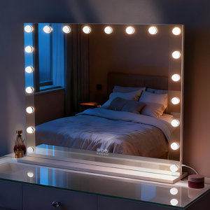 Blue Elephant Rectangle LED Metal Mirror & Reviews | Wayfair.co.uk