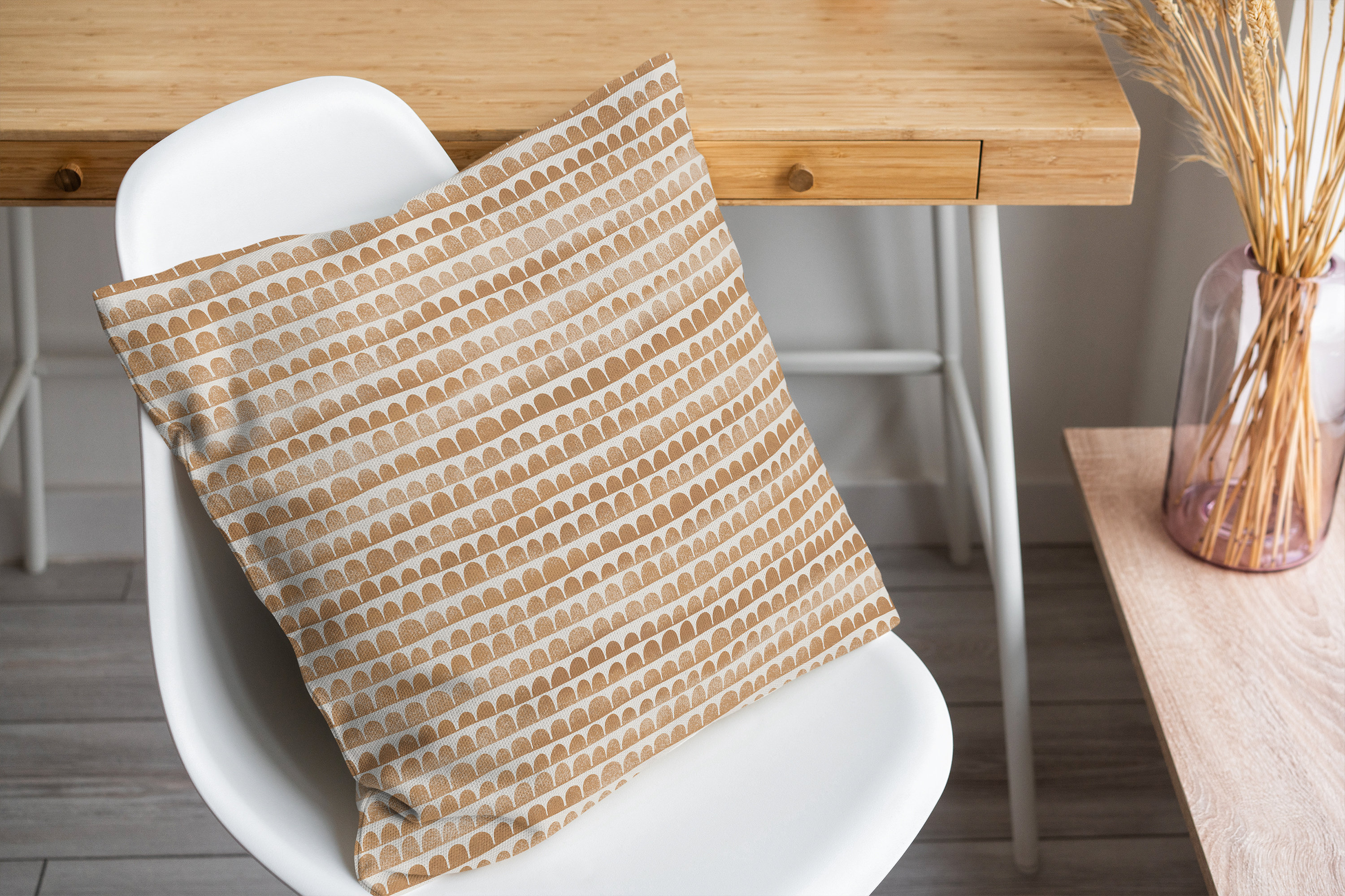 Kavka HILLY CARAMEL Geometric Throw Pillow | Wayfair