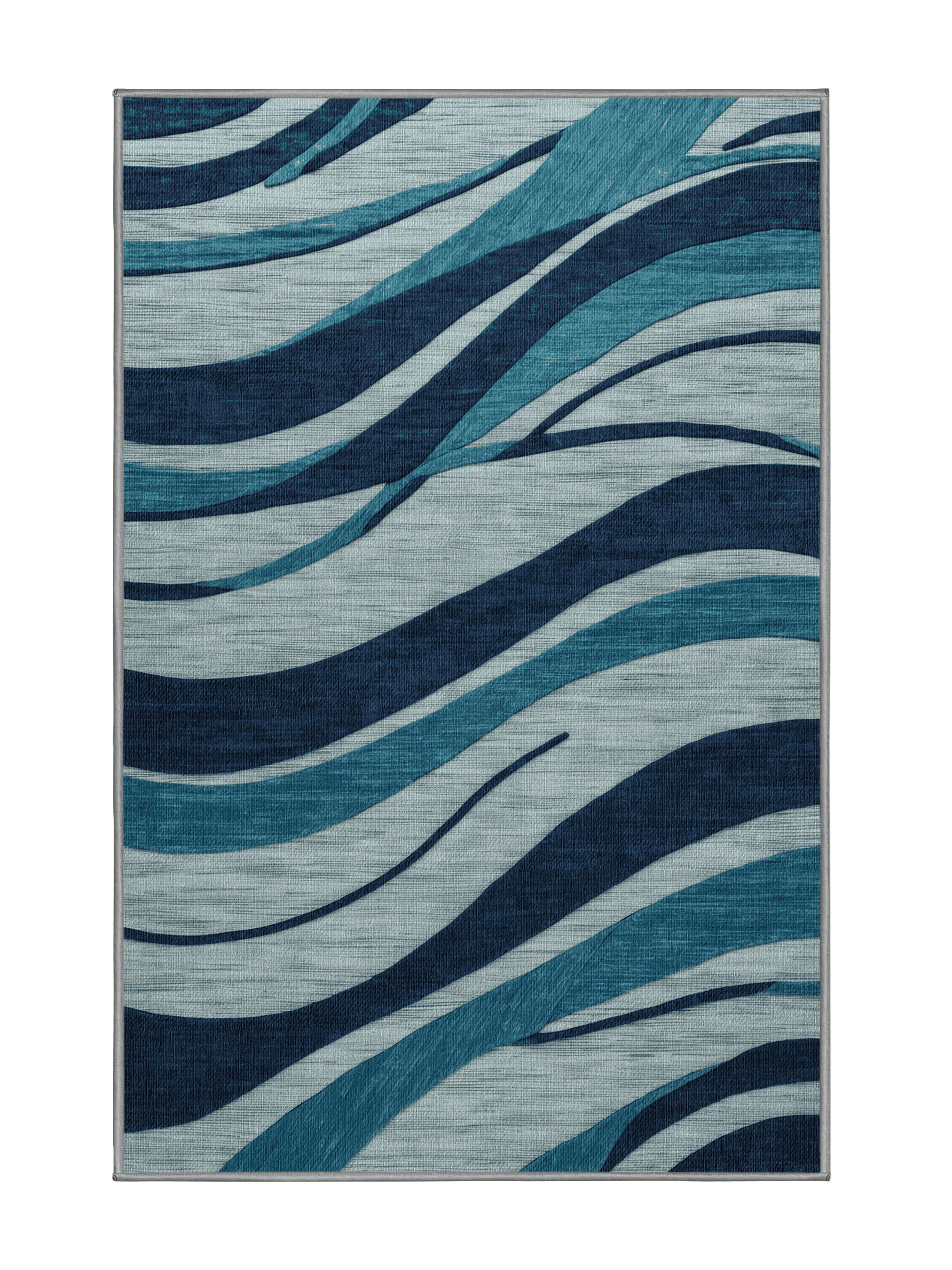 Corrigan Studio® Washable Modern Tidal Flow Coastal Area Rug | Wayfair