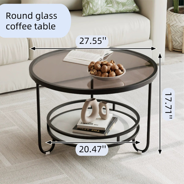 Mercer41 Double Round Coffee Table | Wayfair