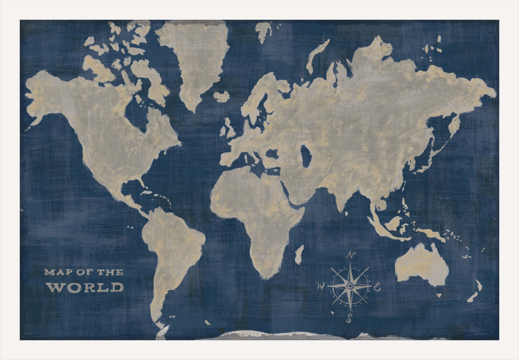 17 Stories World Map Collage Deep Framed On Poster Paper Print ...