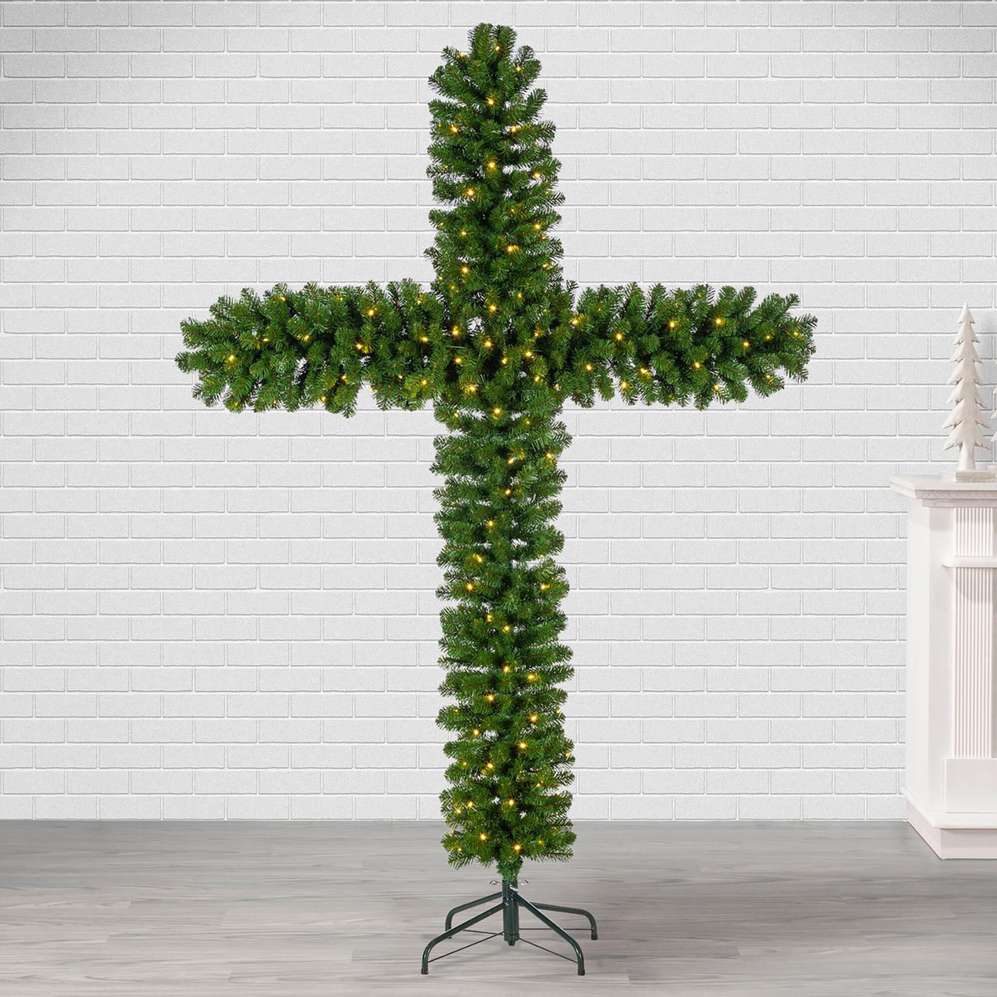 Northlight Seasonal 7' H Green Pine Christmas Tree with 250 LED Lights ...