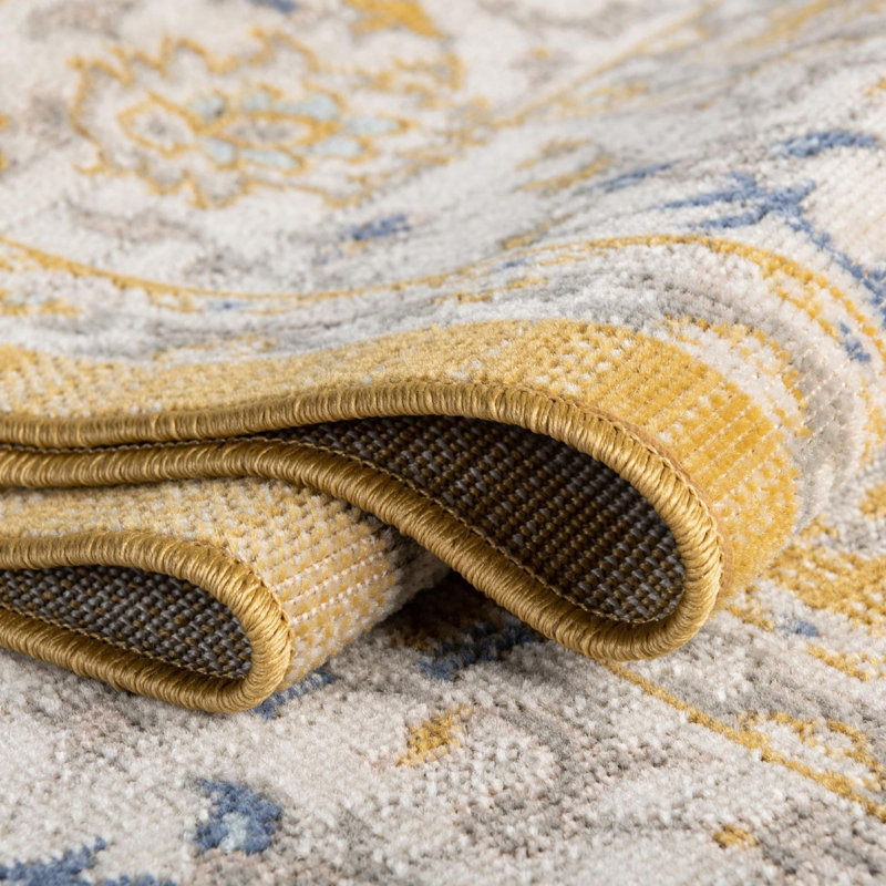 Canora Grey Denena Performance Mustard Rug | Wayfair