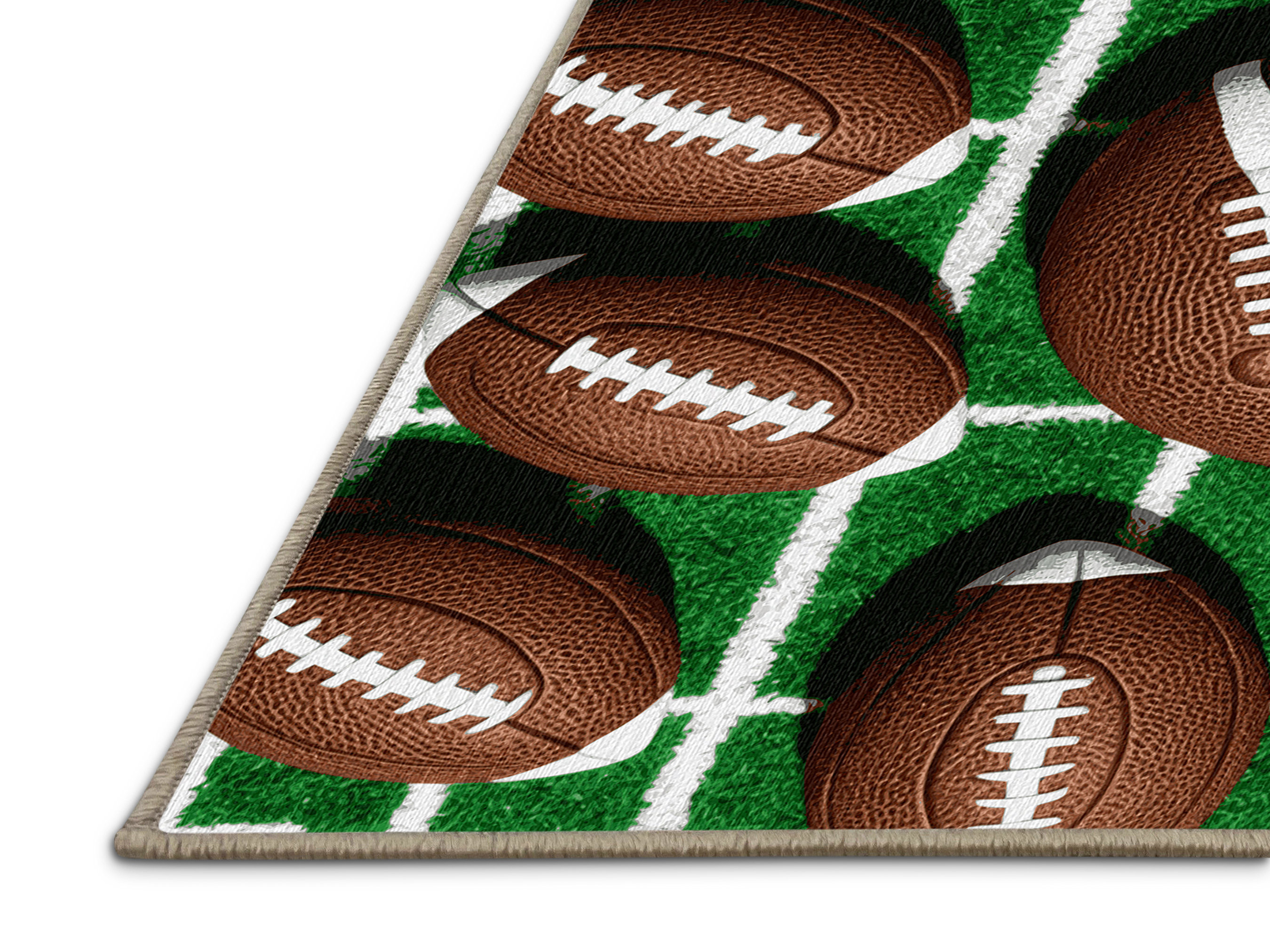 One Allium Way® Washable American Football Sports Area Rug | Wayfair
