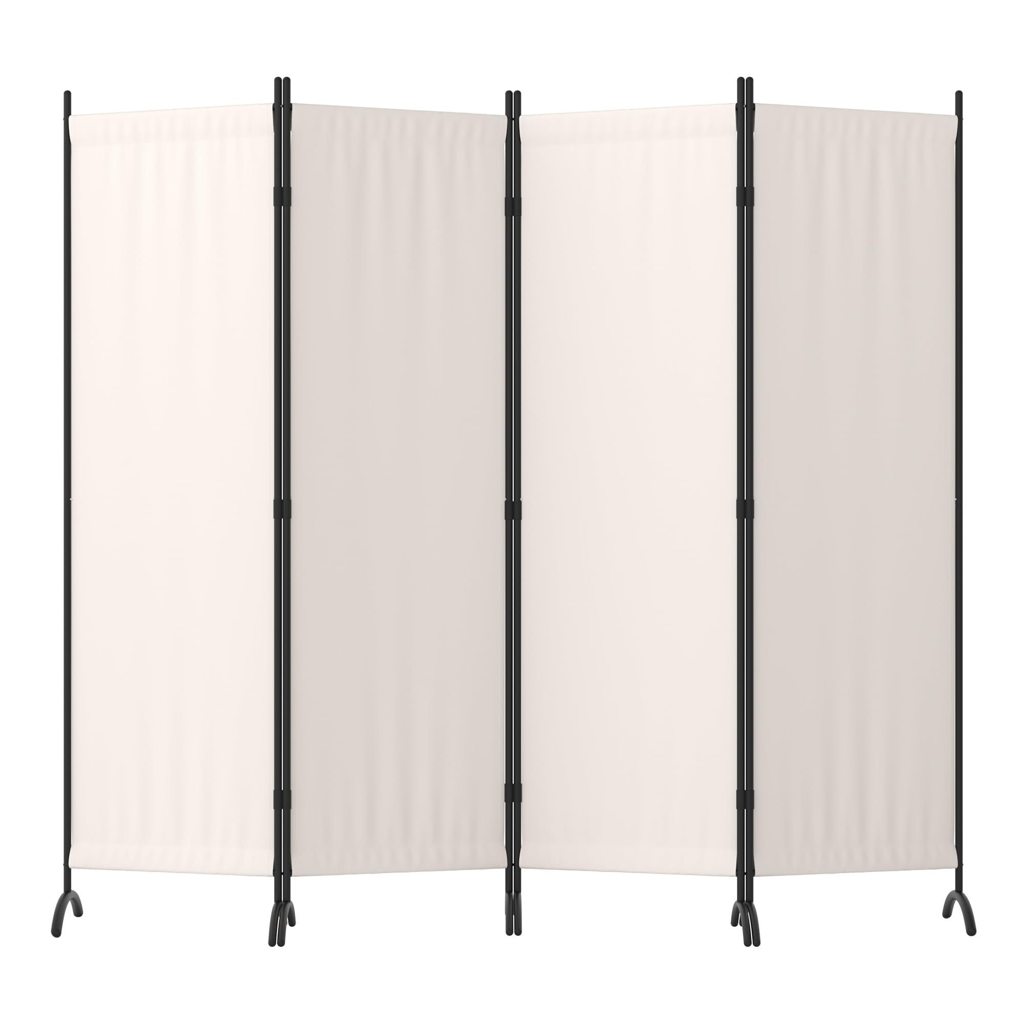 Latitude Run® Room Divider 4 Panel Folding Screen Portable Wall With 5 ...