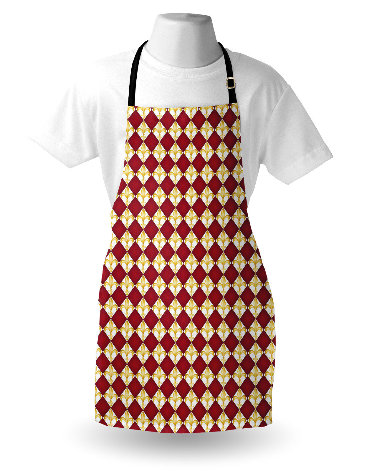 East Urban Home Fleur De Lis Apron Unisex, Geometric Heraldry, Adult ...
