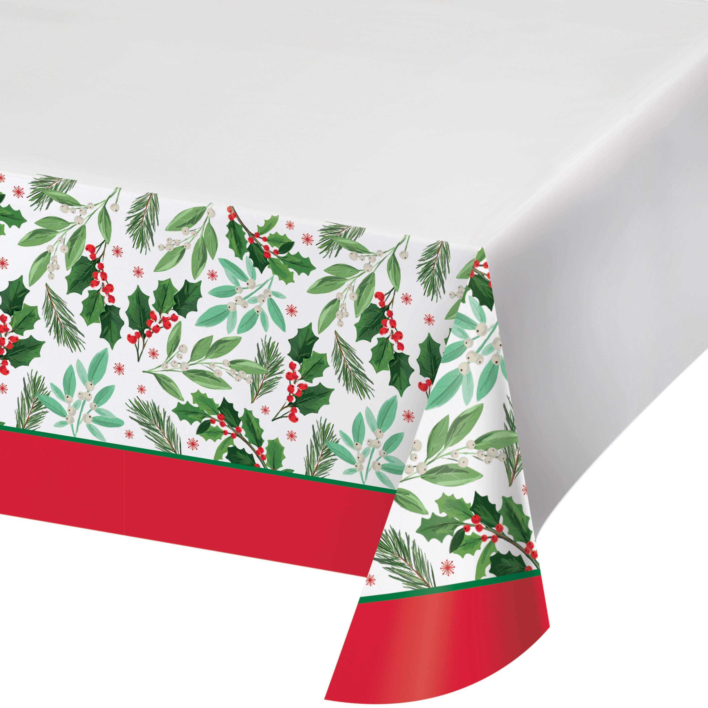 Creative Converting Holly Jolly Christmas Paper Tablecloths, 3 ct | Wayfair