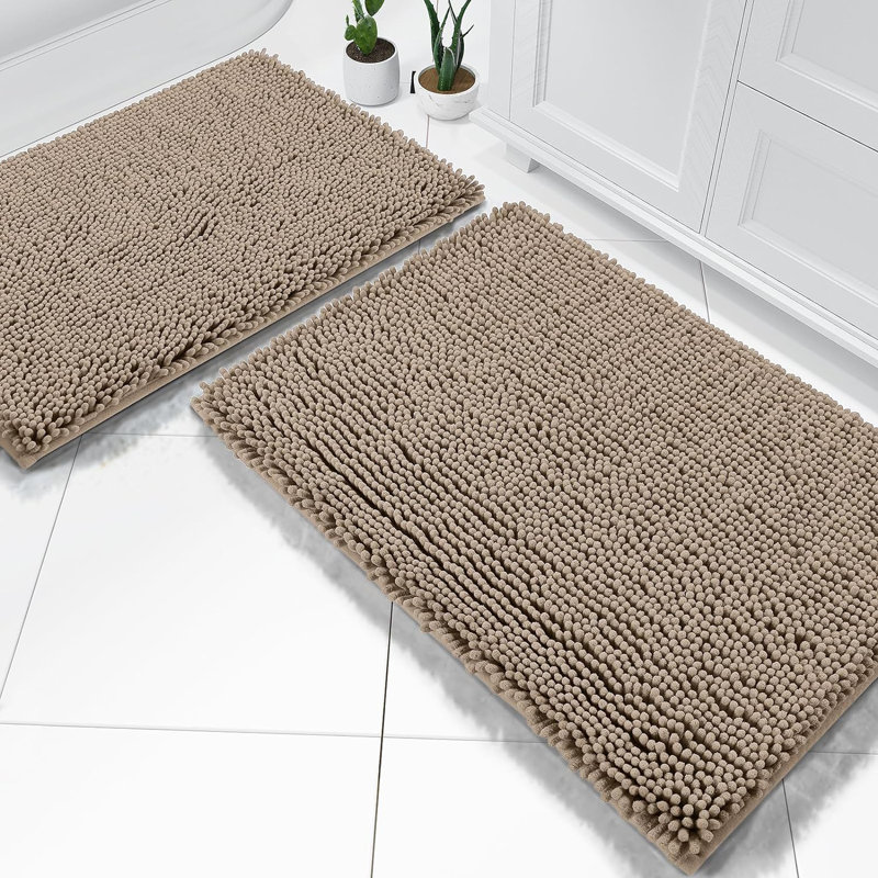 Latitude Run® Farshad Chenille Bath Rug | Wayfair