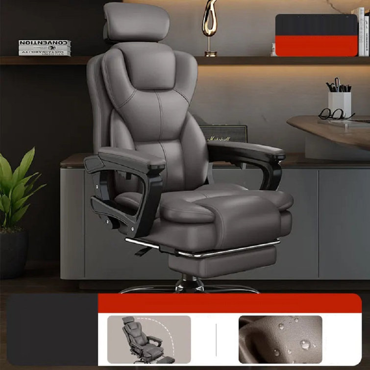 Ebern Designs Waterproof Rotating Office Chair Armrest Wheels Comfy ...