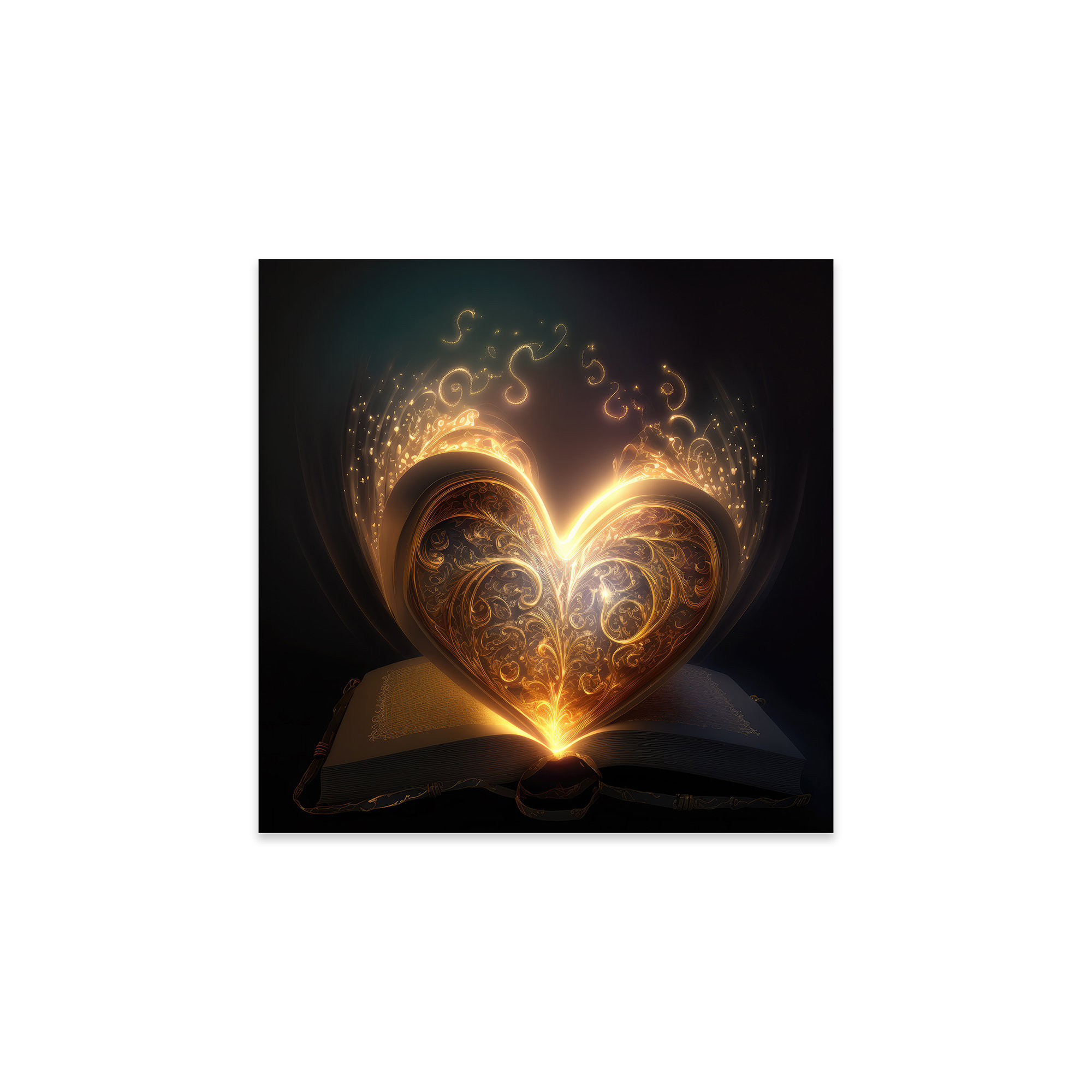 Red Barrel Studio® Illuminated Heart Book On Plastic/Acrylic | Wayfair