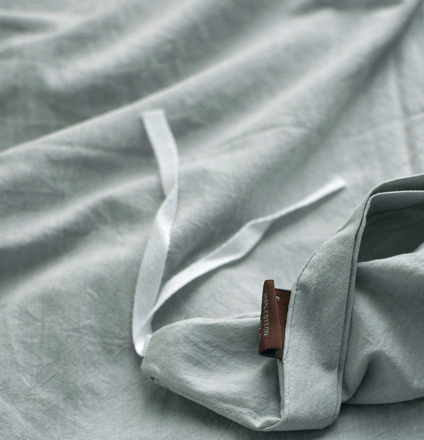 Sweety Pie Inc Stonewashed Cotton Solid Color Duvet Cover Set | Wayfair