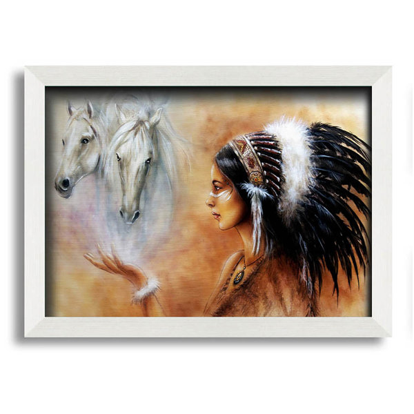 Latitude Vive Maxman Red Indian Princess With Horses - Single Picture ...