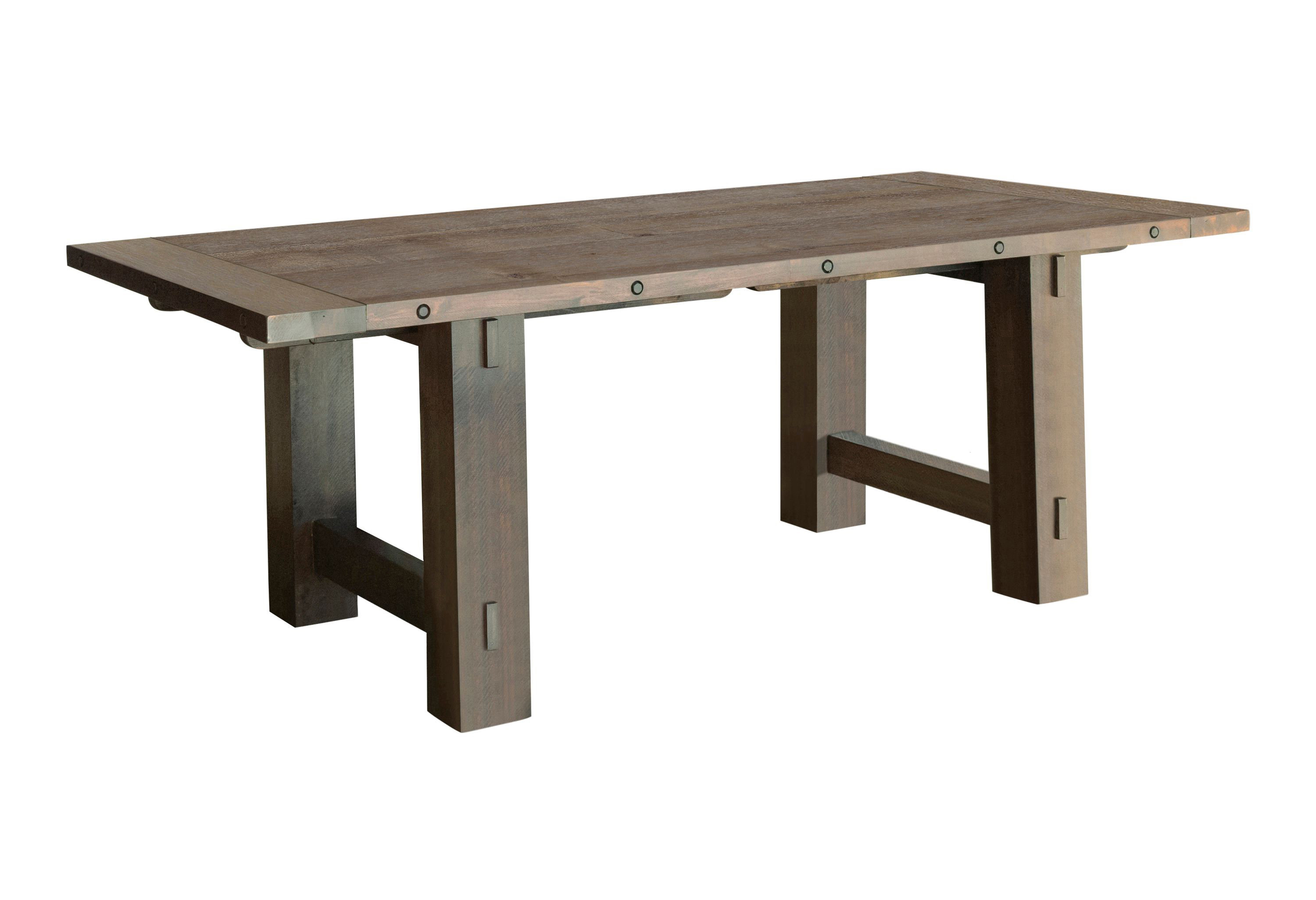 Rosalind Wheeler Cromarty Vintage Java Dining Table With Extension Leaf ...