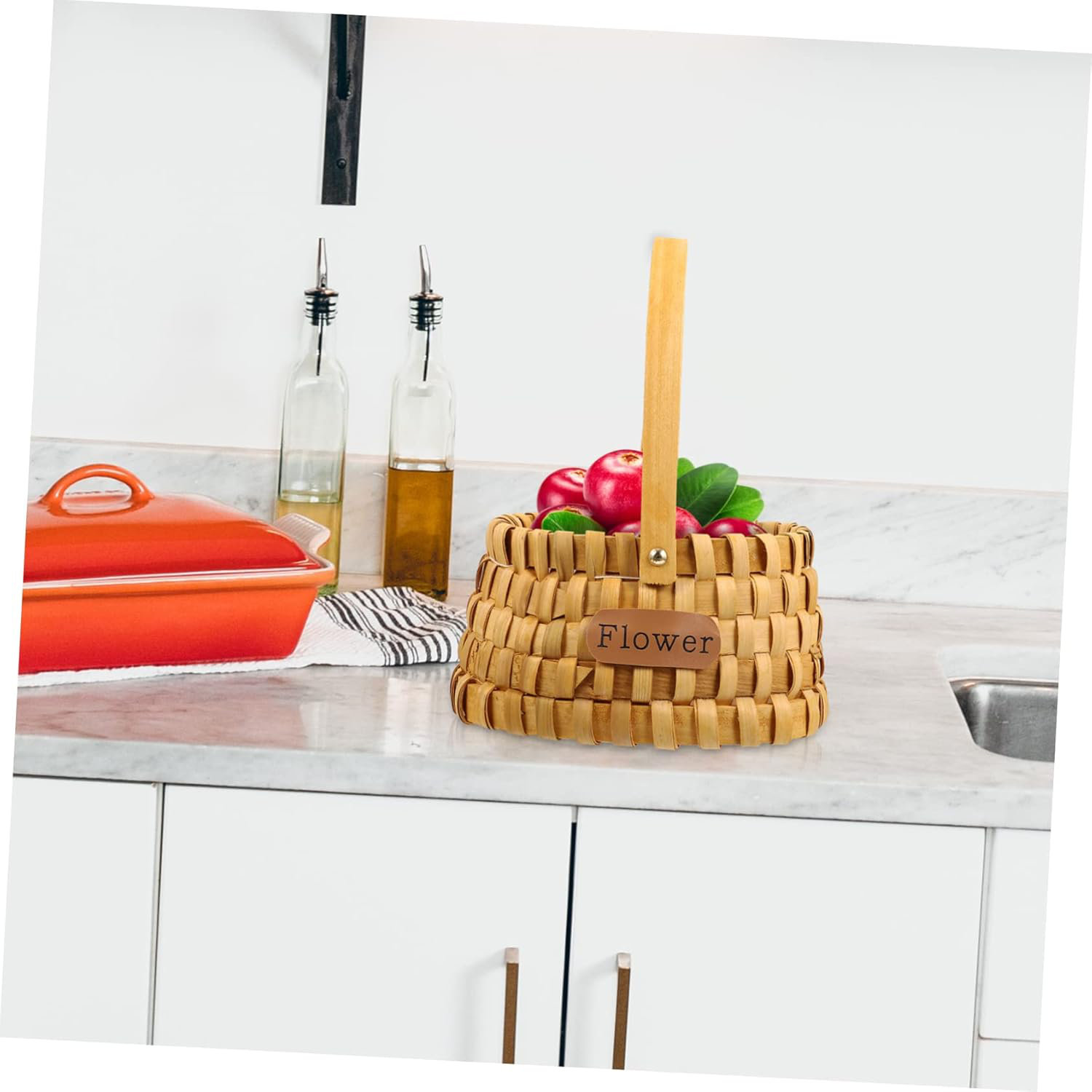 Bay Isle Home™ 1 Piece Small Woven Hand Basket Decorative, Kitchen Food ...