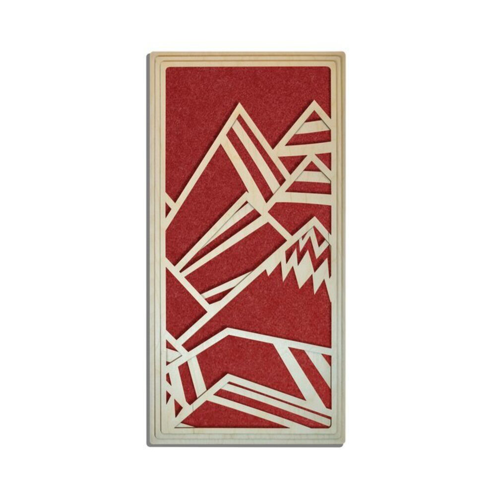 Simply Soundless Commercial-Grade Bricks Mountains 2' X 1' Wood Overlay ...