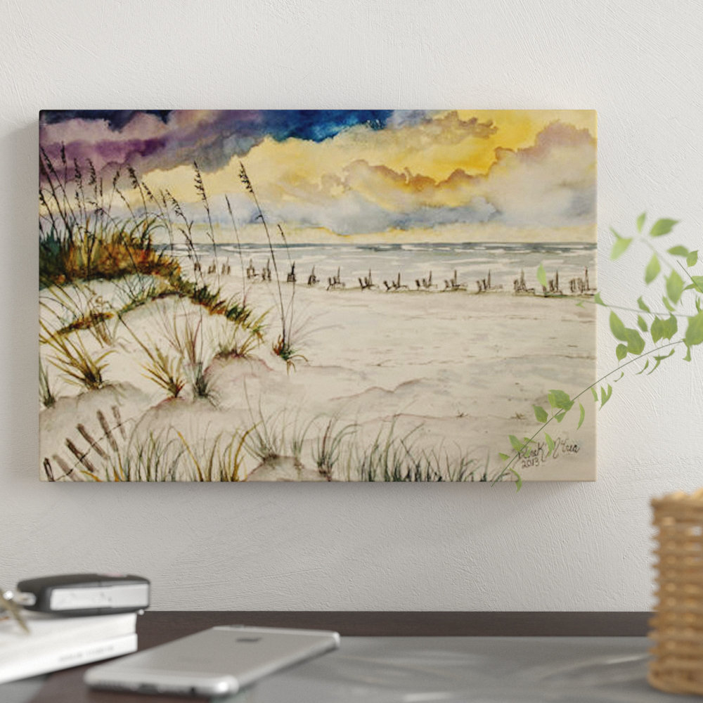 East Urban Home 'Destin Beach, Florida' Graphic Art Print on Canvas ...