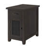 Gracie Oaks Jakendra Solid Wood End Table with Storage and Built-In ...
