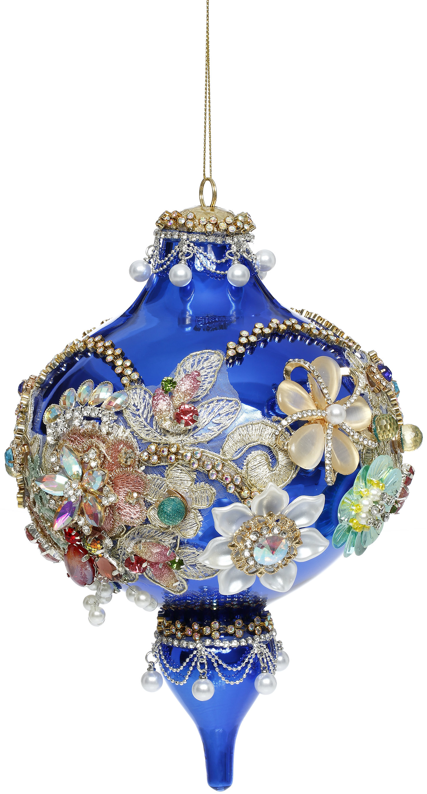 Mark Roberts King's Jewel Extra Fancy Finial, Blue - 8 Inches | Perigold