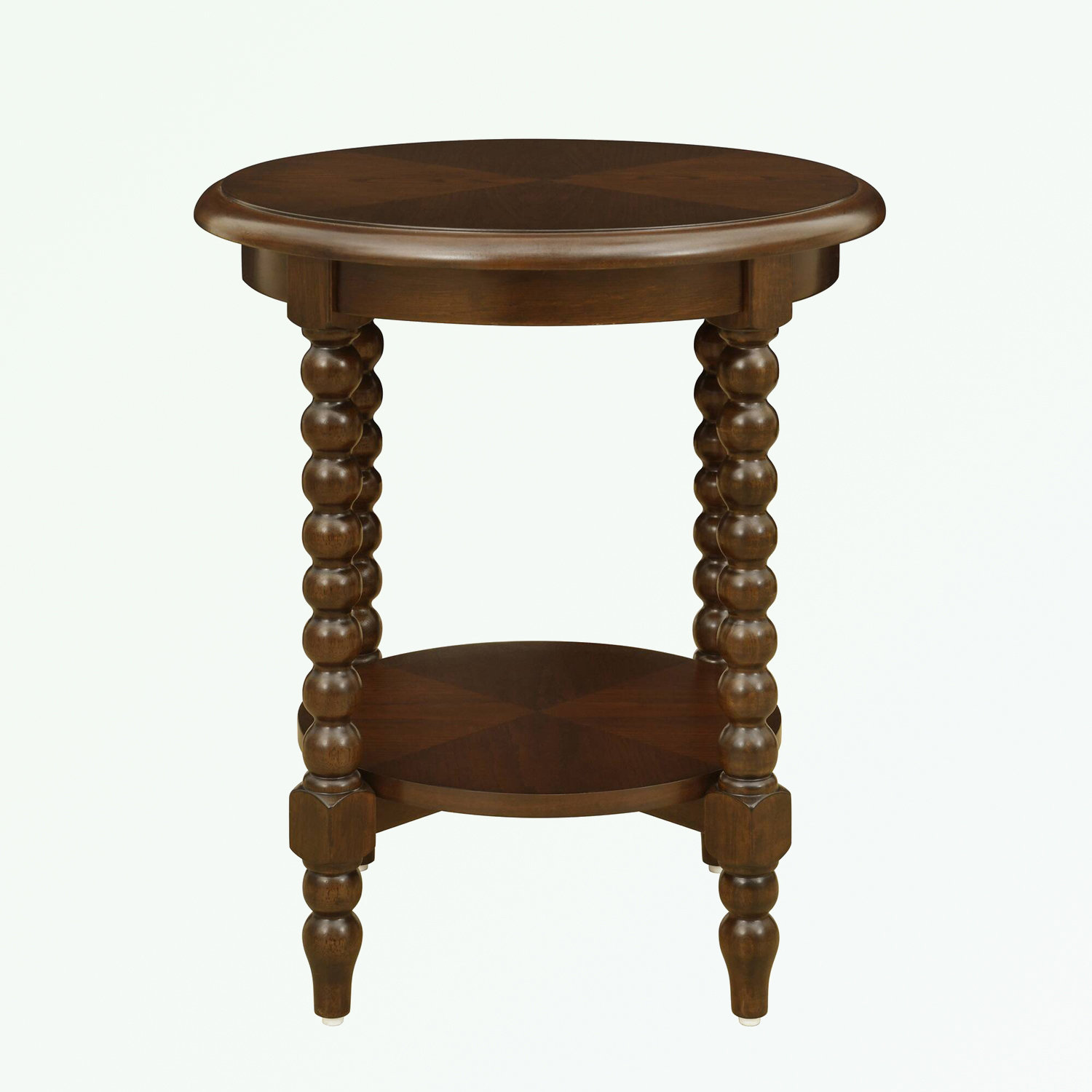 Darby Home Co Round End Table with Shelf | Wayfair