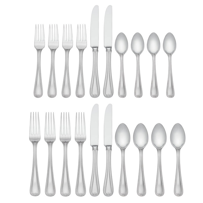 Lenox 20 Piece 18/10 Stainless Steel Flatware Set, Service for 4 ...